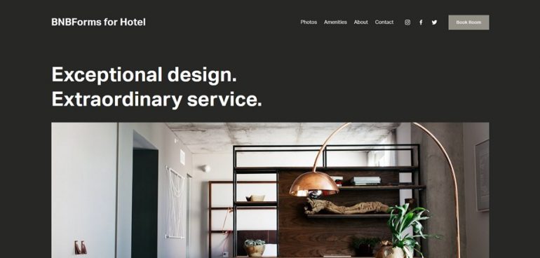Squarespace Hotel Booking For Automated Reservations BNBForms