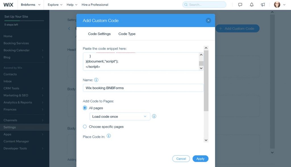 Wix Bookings for Hotels & Calendar Examples - BNBForms