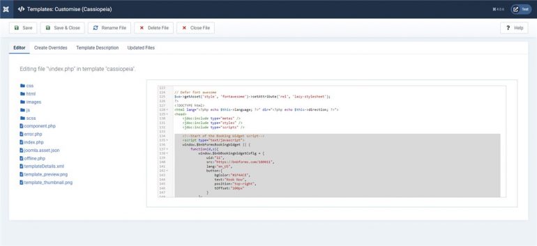 How to add BNBForms widget in Joomla - BNBForms