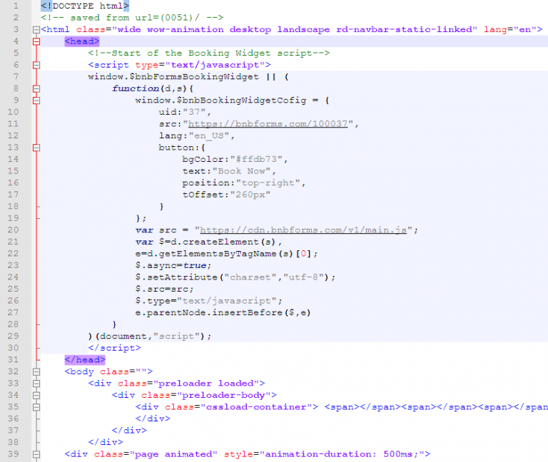 How to Add a Hotel Booking Form to HTML Website - BNBForms