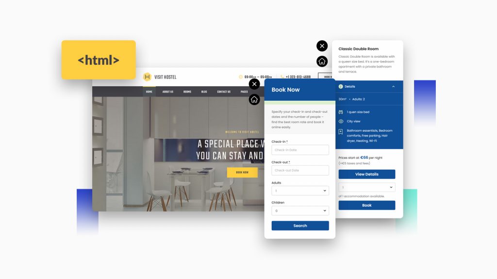 How to Add a Hotel Booking Form to HTML Website - BNBForms