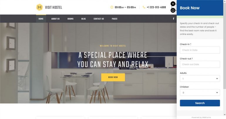 How to Add a Hotel Booking Form to HTML Website - BNBForms
