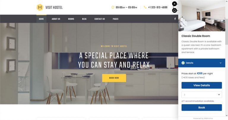 How to Add a Hotel Booking Form to HTML Website - BNBForms