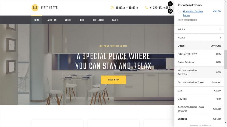 How to Add a Hotel Booking Form to HTML Website - BNBForms