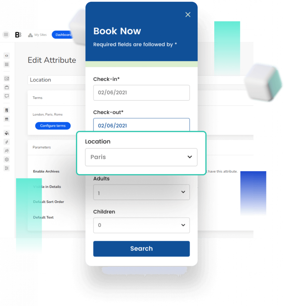 Booking Widget Filters - BNBForms