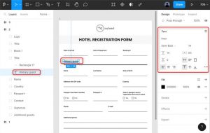 Hotel Reservation Cards & Check In Forms: Printable Hotel Templates ...
