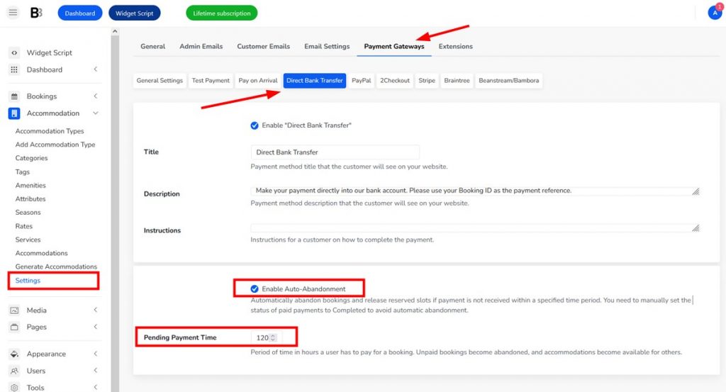 Automated Due Payment Requests since BNBForms 4.7.0 - BNBForms