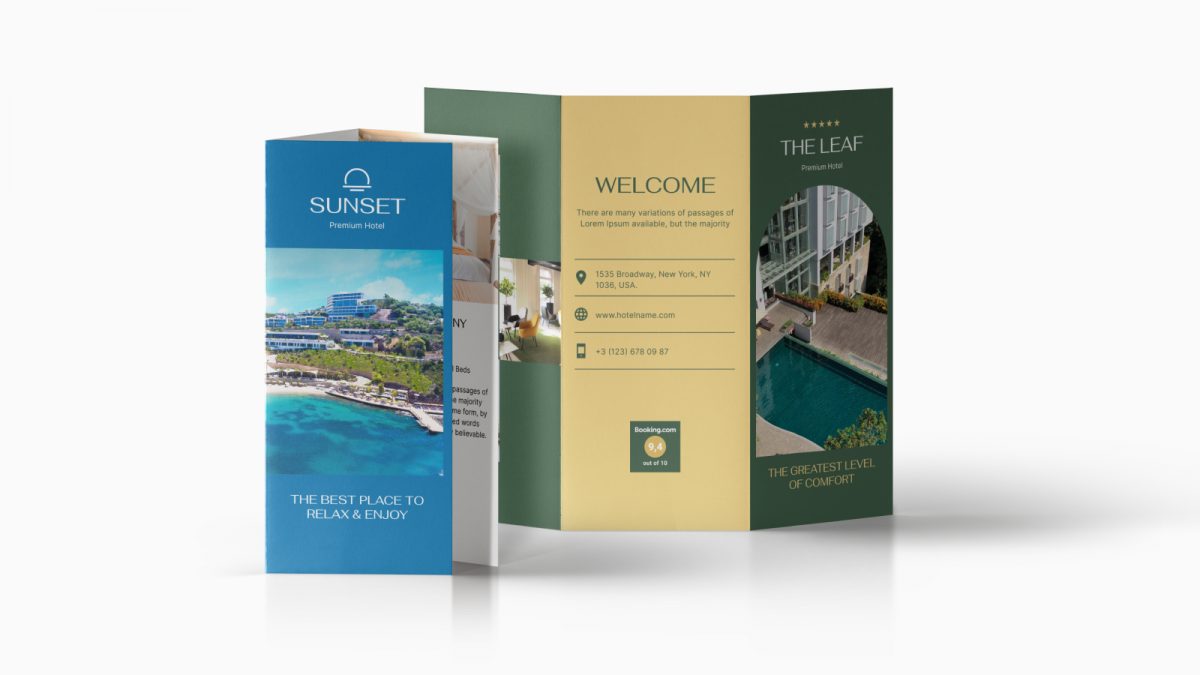 Download Free Hotel Booklet & Brochure Templates for Print - BNBForms