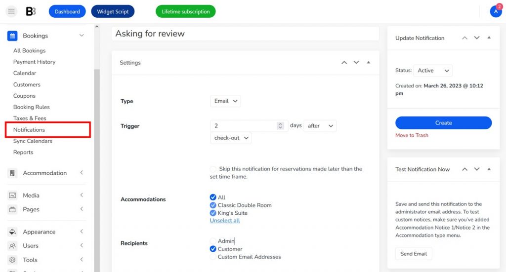 Automated Due Payment Requests since BNBForms 4.7.0 - BNBForms
