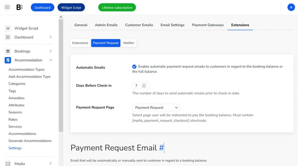 Automated Due Payment Requests since BNBForms 4.7.0 - BNBForms