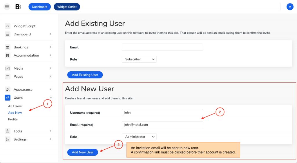 How to add a new user to your BNBForms account - BNBForms