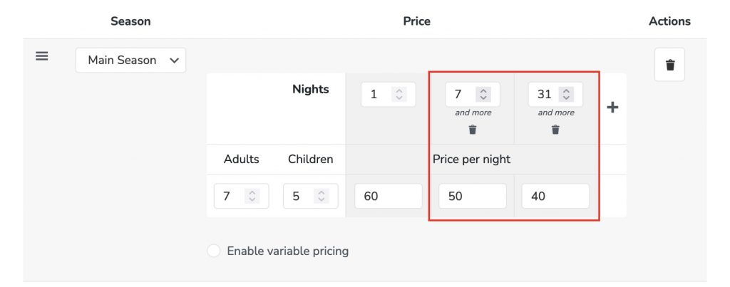 How to set Weekly & Monthly rates - BNBForms