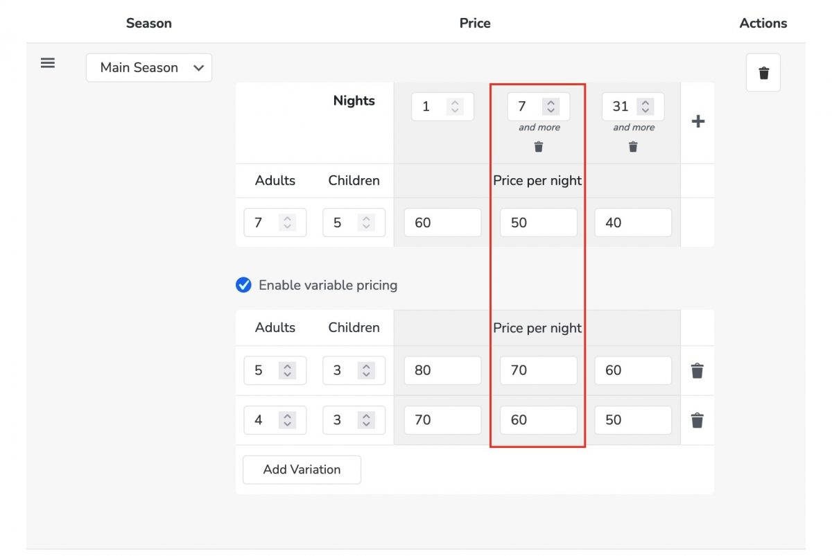 How to set Weekly & Monthly rates - BNBForms
