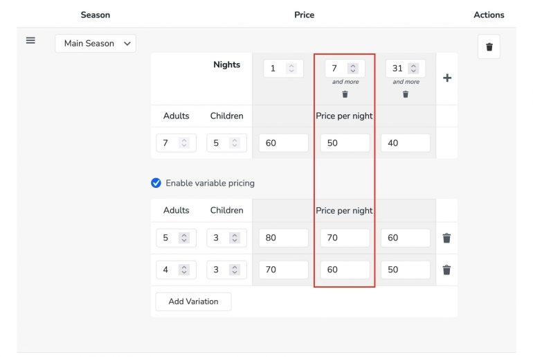 How to set Weekly & Monthly rates - BNBForms