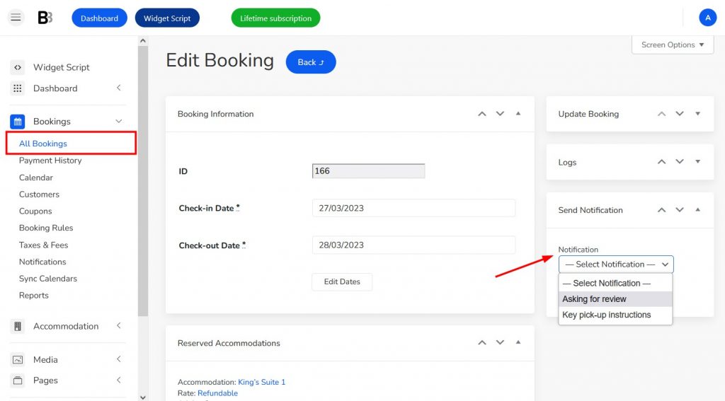 Add Hotel Bookings with Pending Status from BNBForms Backoffice - BNBForms