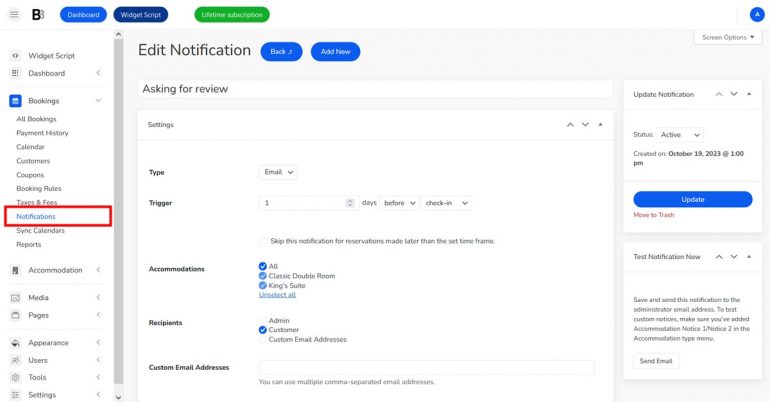 Add Hotel Bookings with Pending Status from BNBForms Backoffice - BNBForms