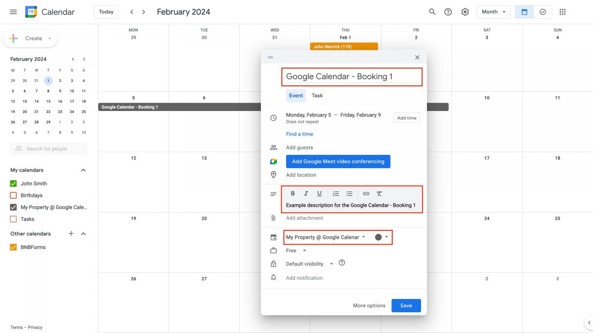 How to sync bookings with Google and Apple calendars - BNBForms