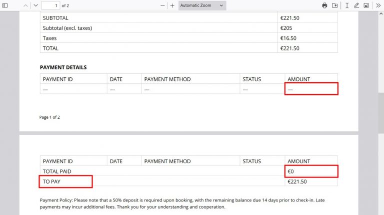 Free Hotel Invoice Generator: Simplify Billing with Automated PDF - BNBForms