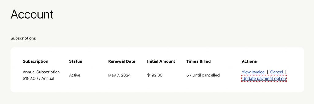 Updating your BNBForms subscription payment method - BNBForms