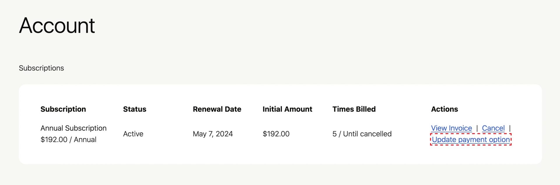 Updating your BNBForms subscription payment method - BNBForms