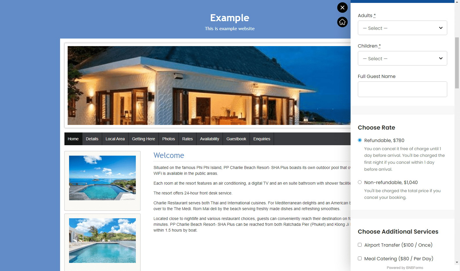 Promote My Place: How to Add a Hotel Booking Engine? - BNBForms